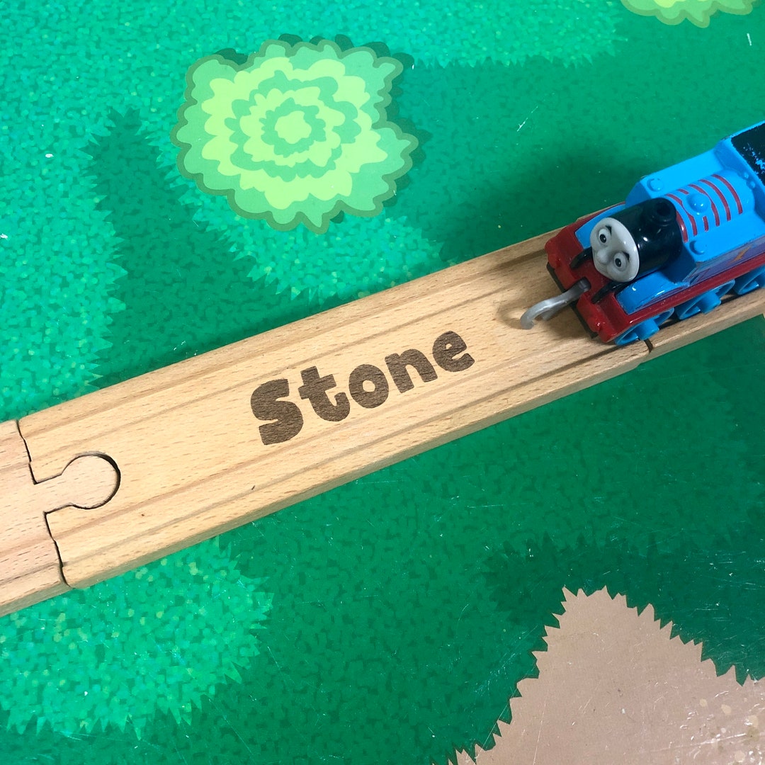 Engraved Wooden Train Track | Kids Personalized Train Track | Custom ...