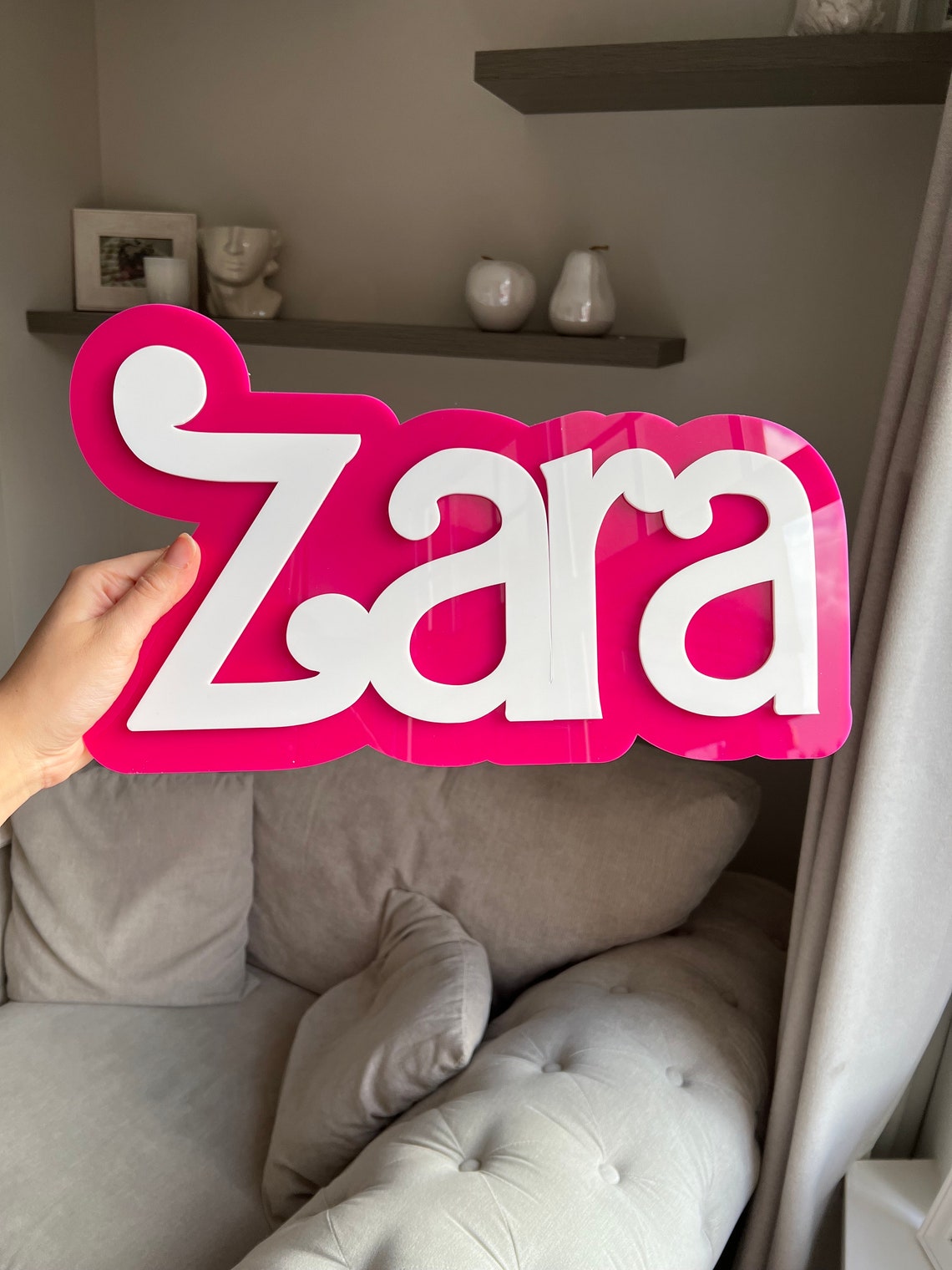 Barbie Sign Barbie Barbie Bedroom Barbie Acrylic Sign Pink Barbie Gift ...