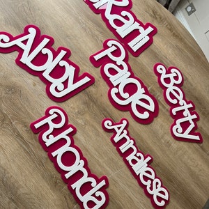 Barbie Sign Barbie Barbie Bedroom Barbie Acrylic Sign Pink Barbie Gift ...