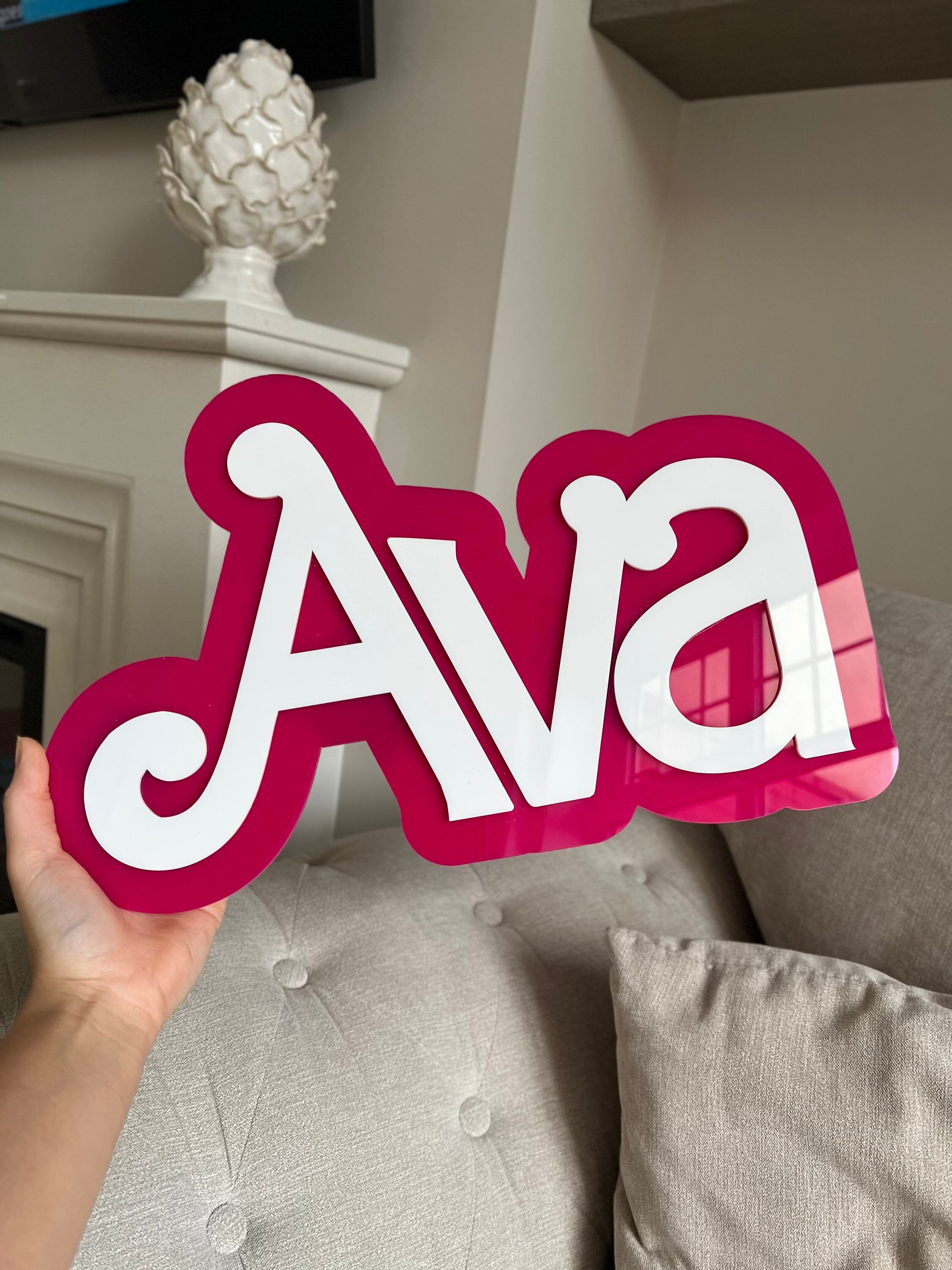 Barbie Sign Barbie Barbie Bedroom Barbie Acrylic Sign - Etsy