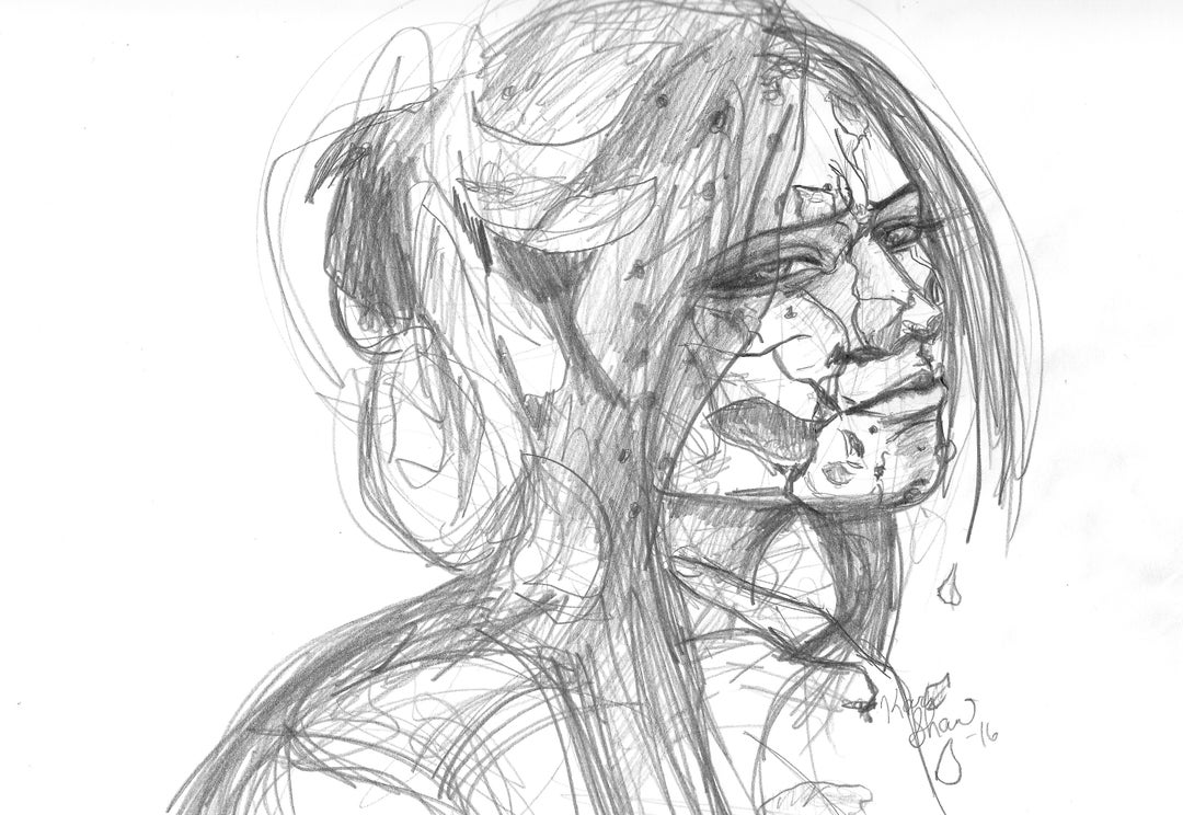 Breaking Down Sketch, Mental Health Coloring Page, Healing Trauma ...