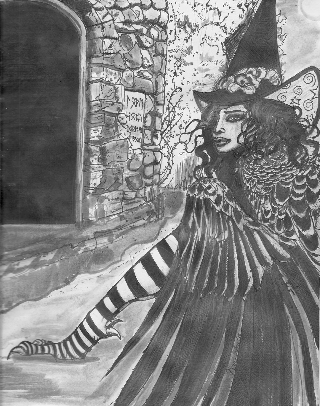 Dibujo de cambiaformas, cambio de forma de bruja, cambiaformas mágico ...