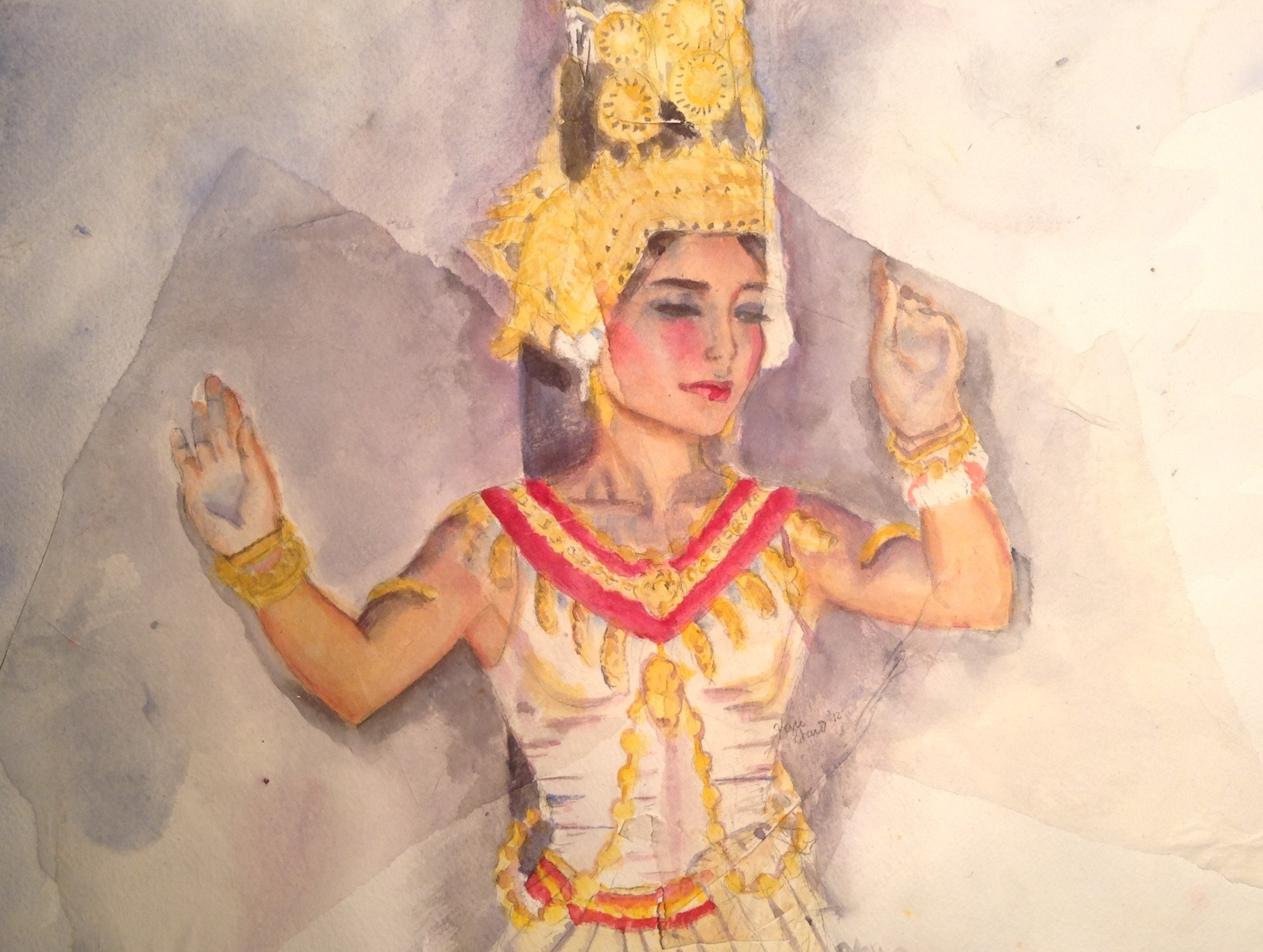 Apsara Dancer Drawing