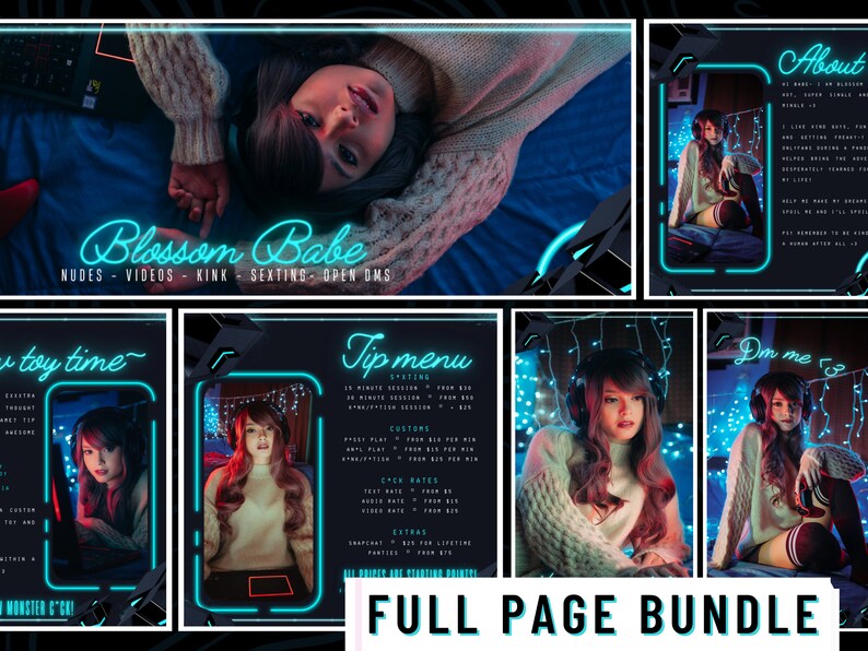 Full Page Onlyfans Graphic Template Set Easy to Edit - Etsy Full Page Onlyfans Graphic Template Set Easy to Edit - Etsy