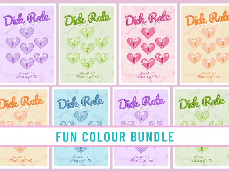 Easy to Edit Onlyfans Dick Rate Template - Score Report Card for ...