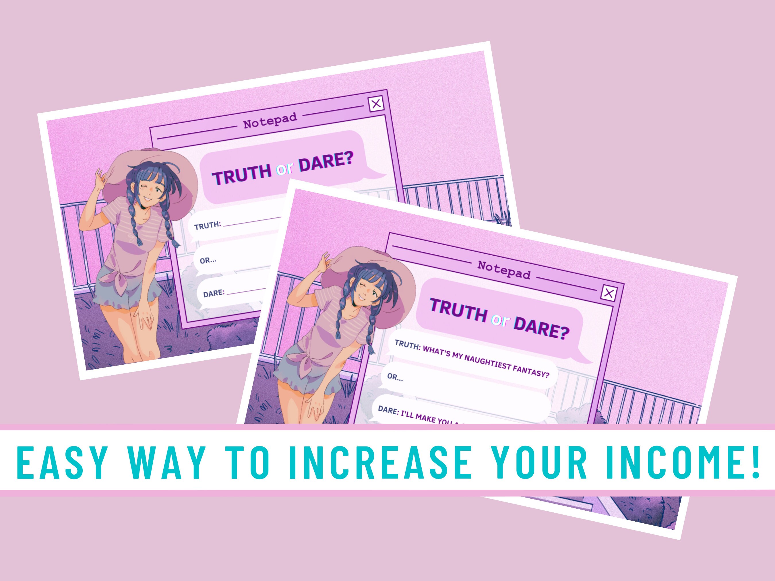 Tip Game Naughty Truth or Dare Printable Anime Adult Game for Adult ...