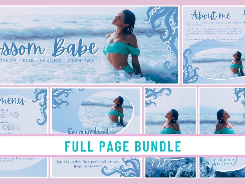 Full Page Onlyfans Graphic Template Set Easy to Edit - Etsy Full Page Onlyfans Graphic Template Set Easy to Edit - Etsy