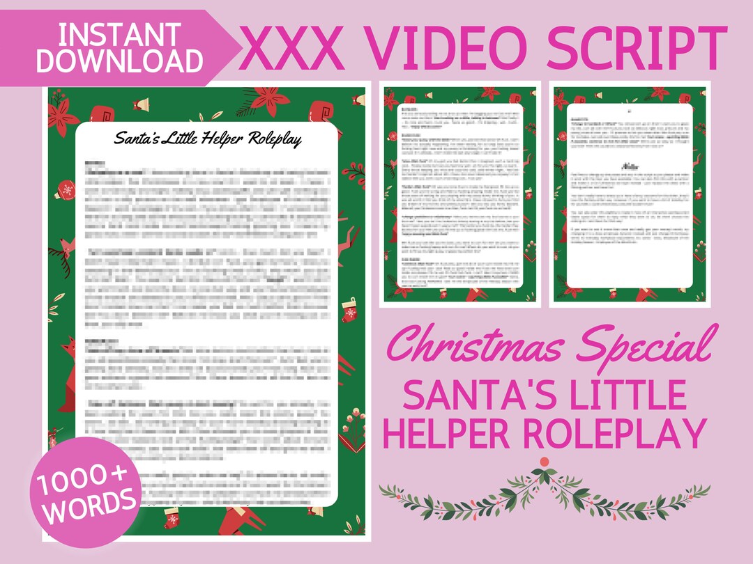 Naughty Christmas Video Script - Santa's Little Helper | for Onlyfans ...