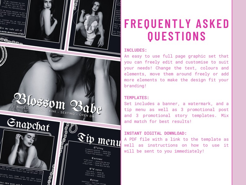 Full Page Onlyfans Graphic Template Set Easy to Edit Templates of ... Full Page Onlyfans Graphic Template Set Easy to Edit Templates of ...