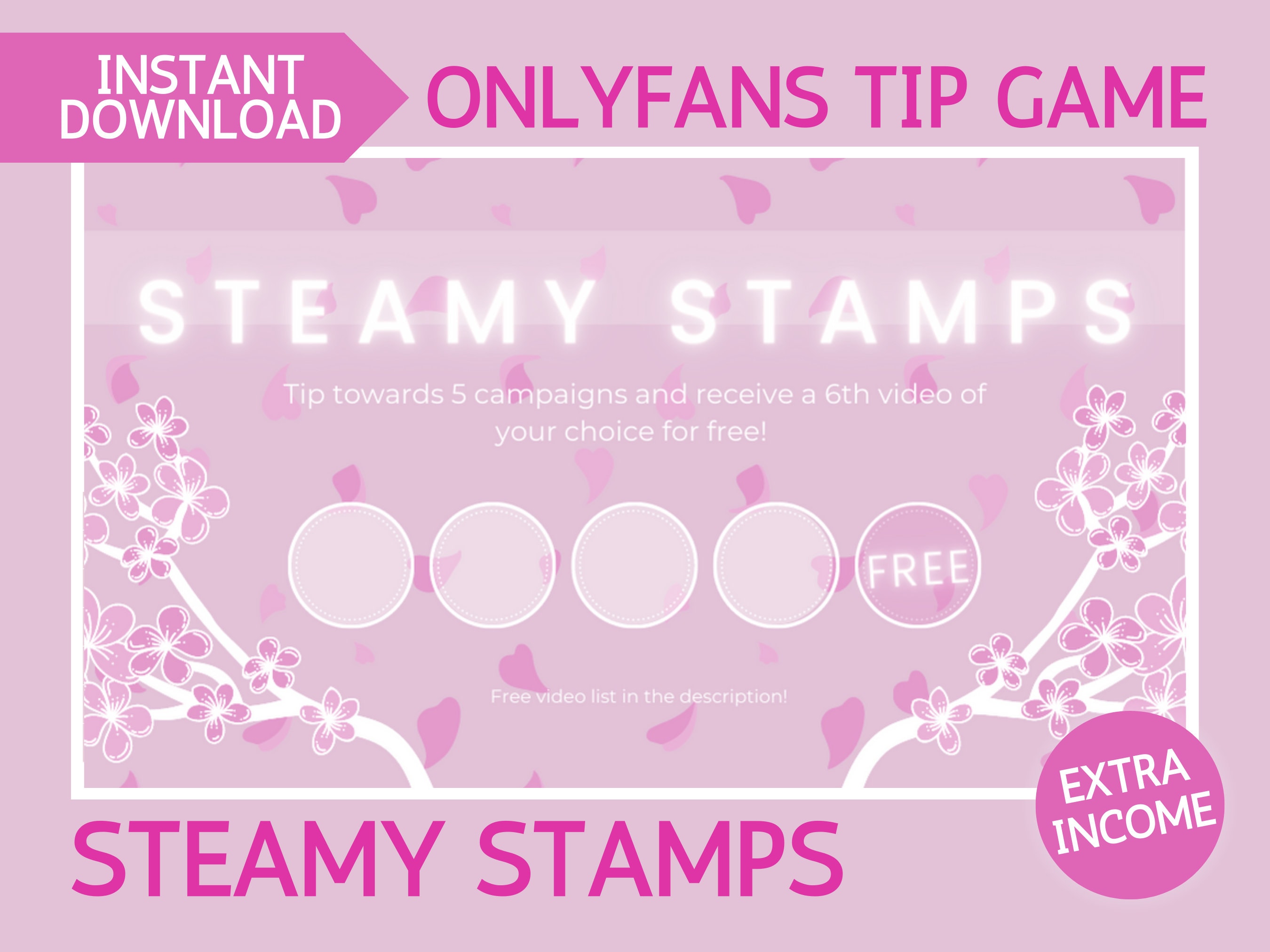 Tip Game Steamy Stamps Printable Adult Game for Adult Creators Using ...