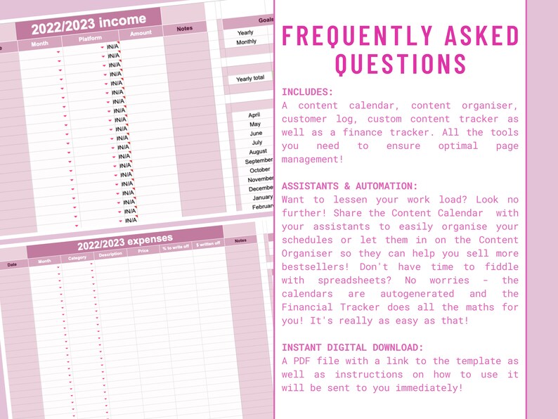 Ultimate Onlyfans Organisation Bundle Planners for Adult Creators Using Fansly, Loyalfans ...