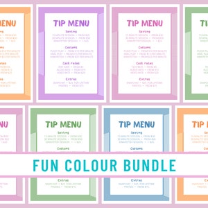 Easy to Edit Onlyfans Tip Menu Template - for Fansly, Adult Content Fan ...