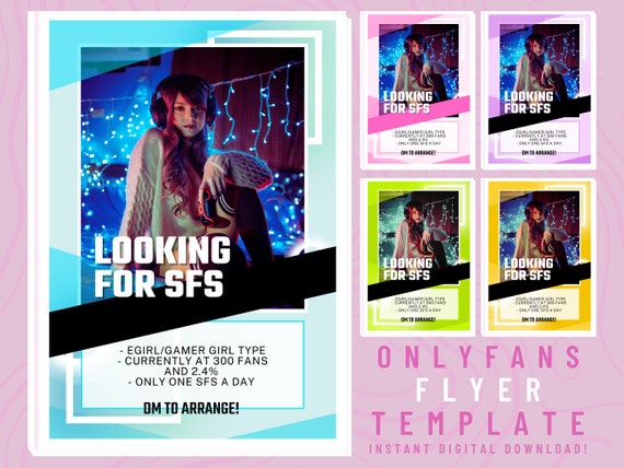 Onlyfans Flyer Template SFS or Promo Easy to Edit Onlyfans - Etsy