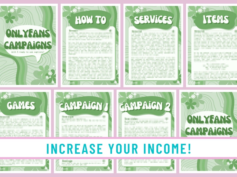 Onlyfans Campaign Ideas WITH CAPTIONS Adult Creaotrs for - Etsy