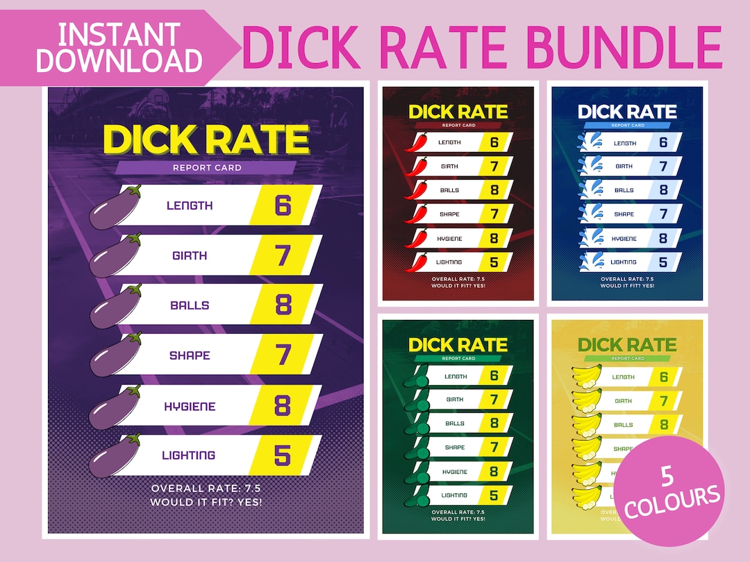Easy to Edit Onlyfans Dick Rate Template - Score Report Card for ...
