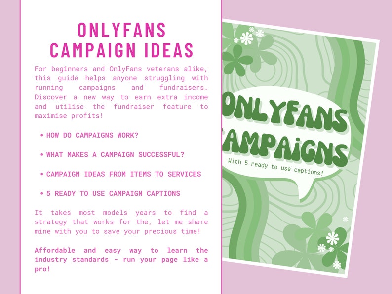 Onlyfans Campaign Ideas WITH CAPTIONS Adult Creaotrs for - Etsy