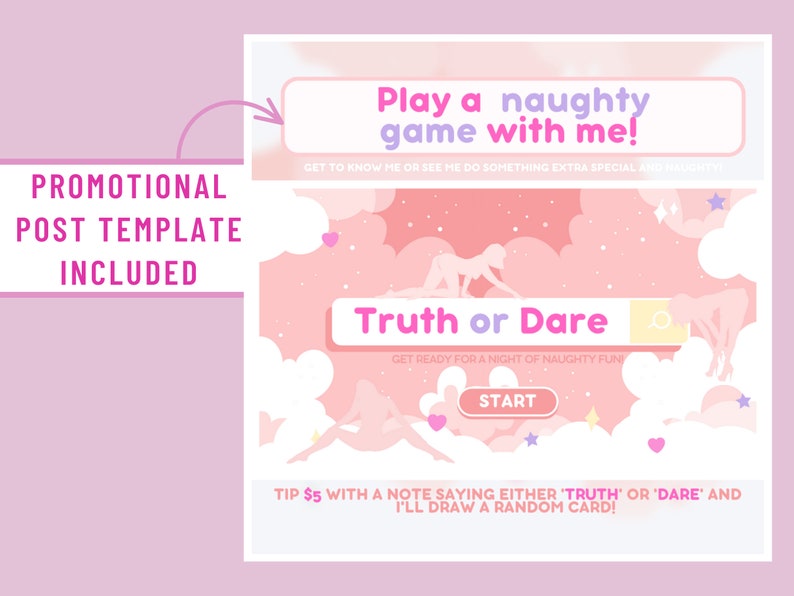 Tip Game Naughty Truth or Dare Printable Adult Game for - Etsy