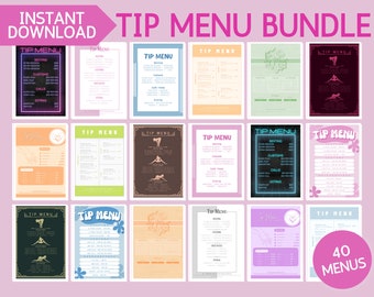 Cam Girl Tip Menu - Etsy