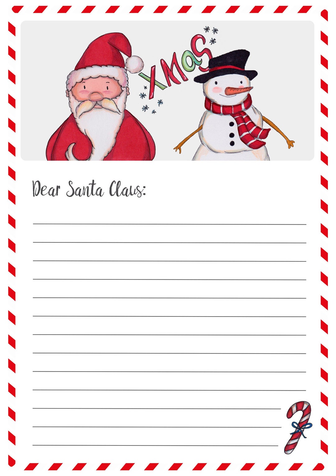 Digital Santa Letter - Etsy