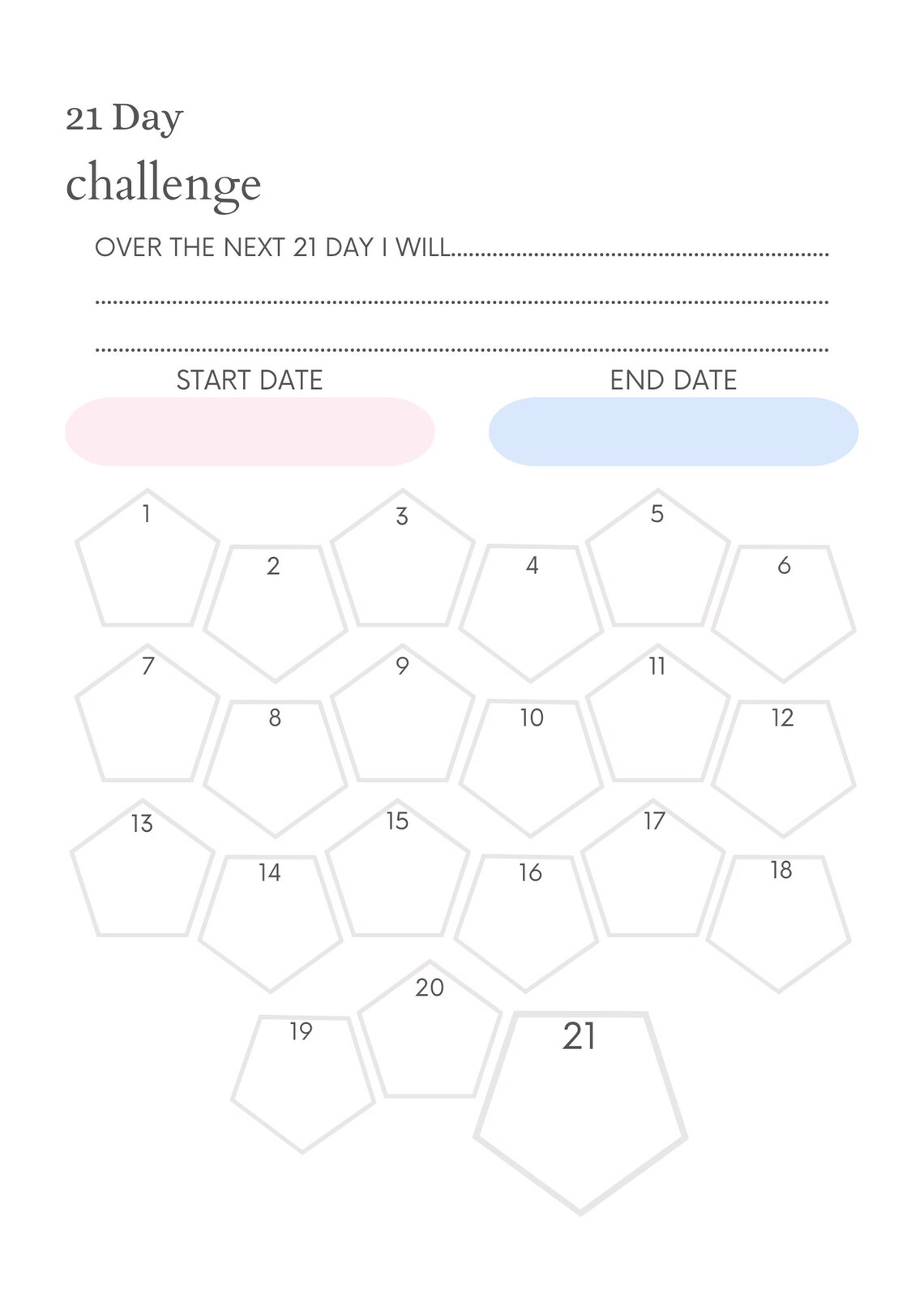 Fitness Challenge Printable Bundle - Etsy