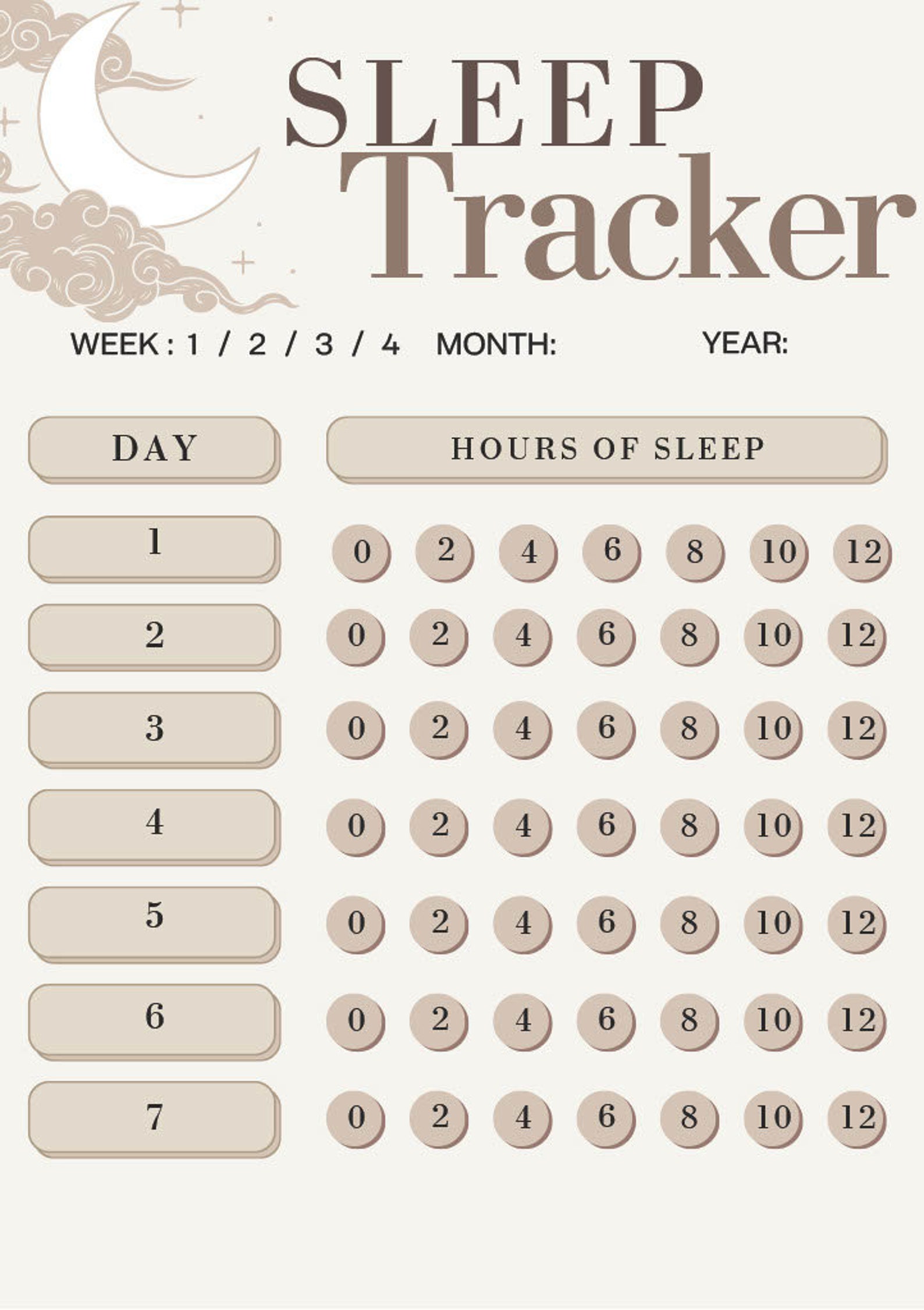 Tracker and Brain Dump Printable Bundle, Sleep Tracker Printable, Brain ...