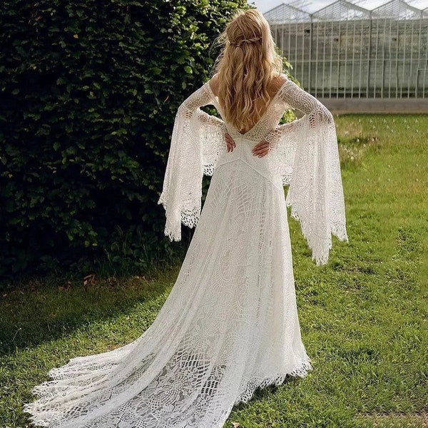 Rustic Lace Dresses - Etsy