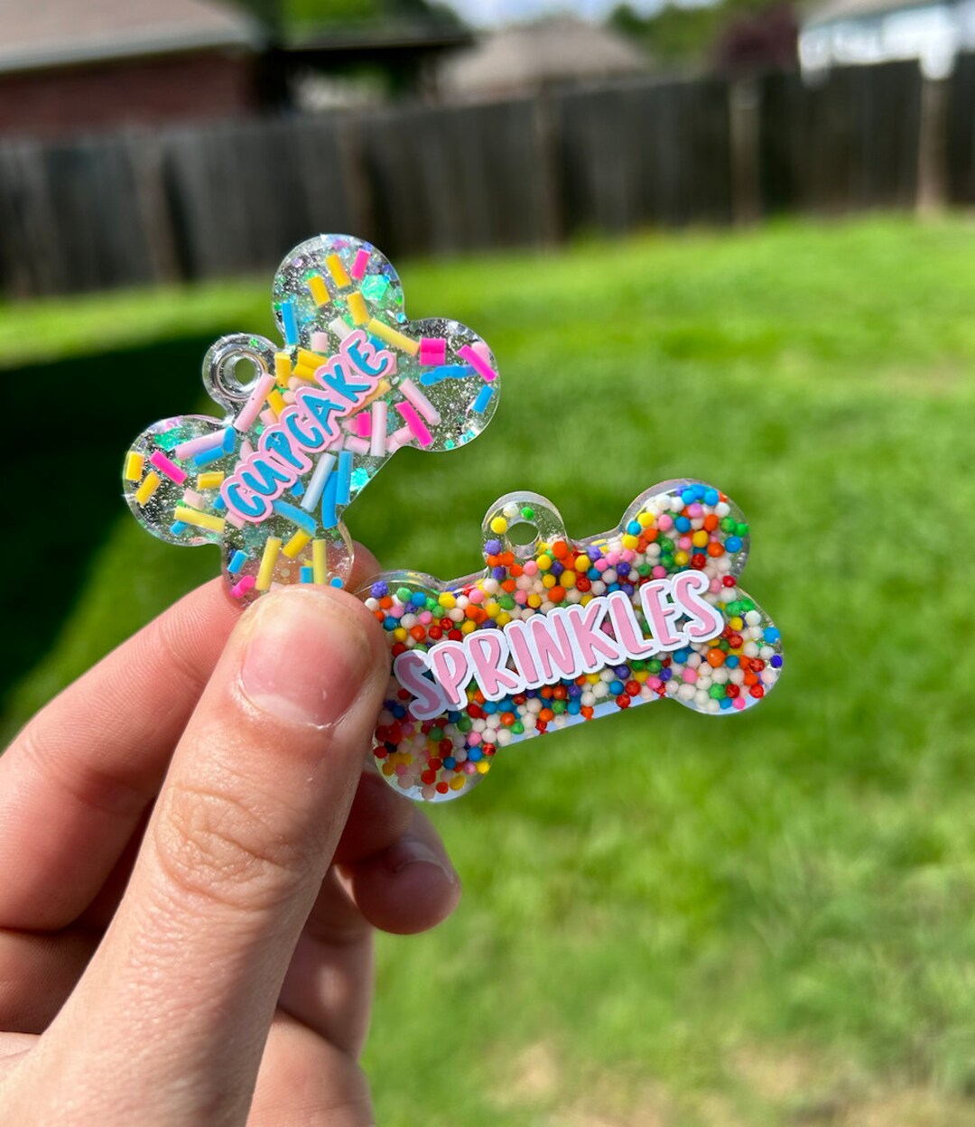 SPRINKLES Personalize Your OWN Custom Sprinkles Theme Dog Tag Design ...