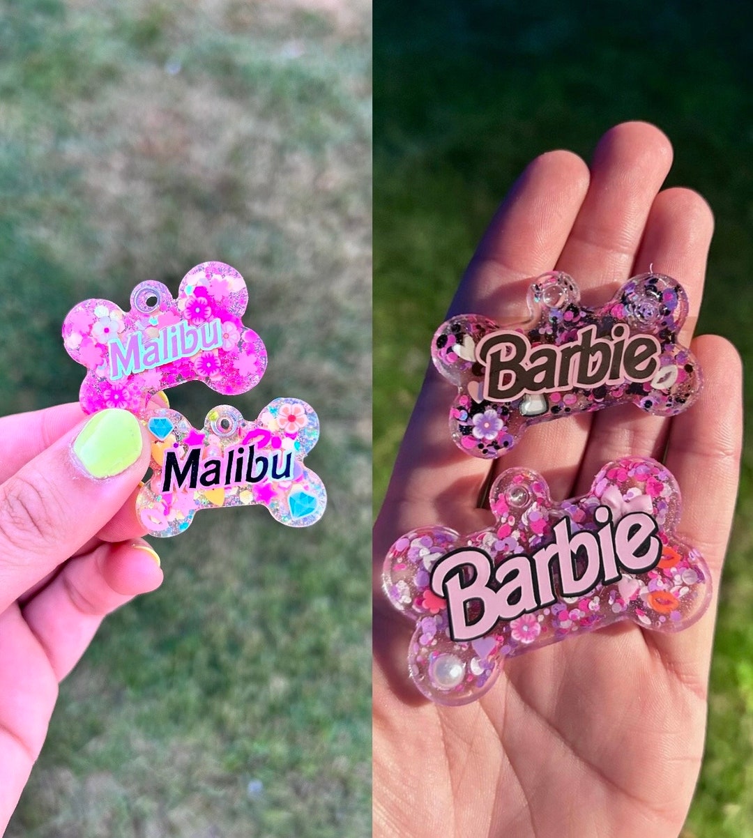 BARBIE Personalize Custom Pink Barbie Girl Theme Dog Tag - Etsy