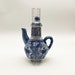 Vintage Fan Fong Decorative Teapot Chinese Blue and White Porcelain ...
