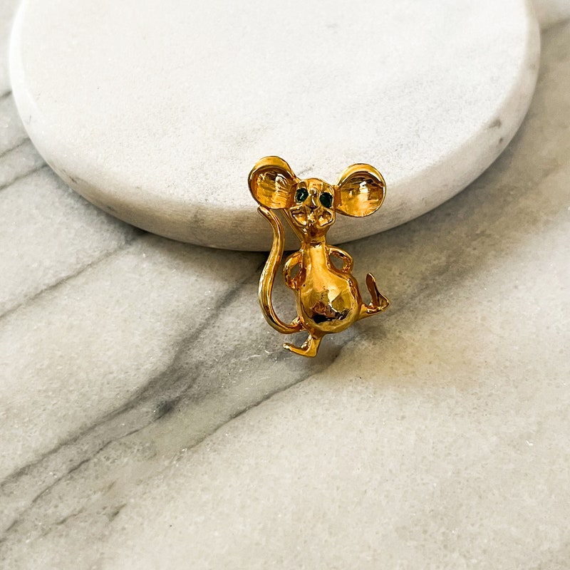 Vintage Mouse Pin - Etsy