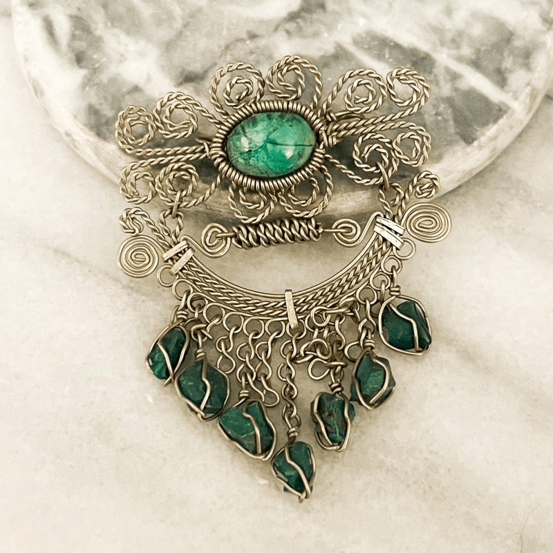 Wire Wrapped Brooch - Etsy
