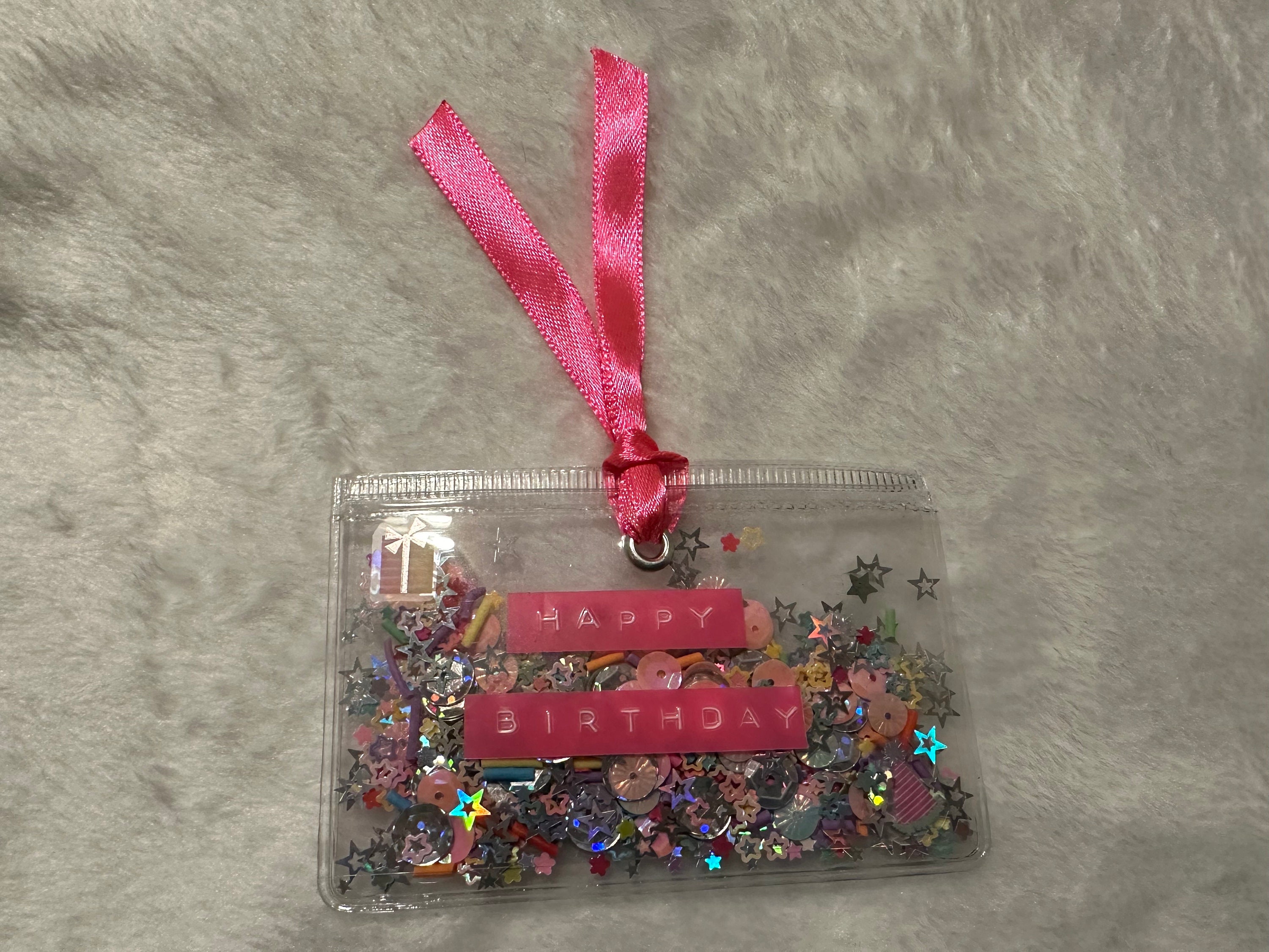 Happy Birthday Shaker Gift Tag - Etsy