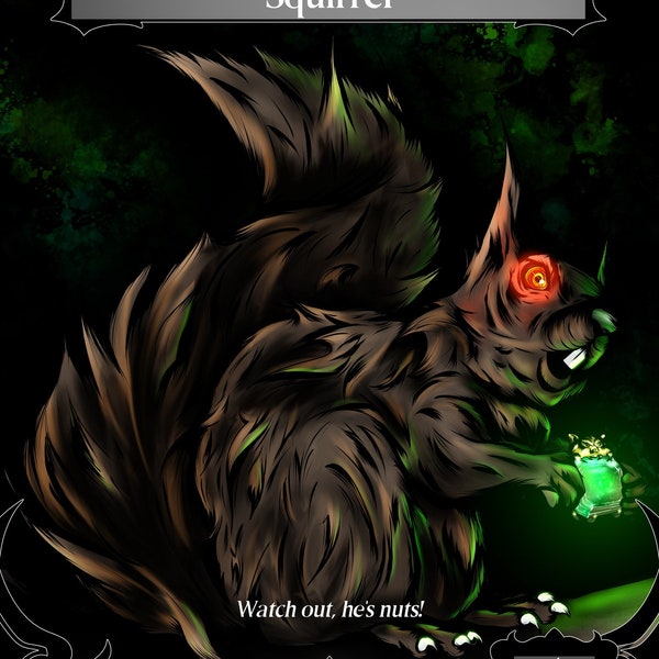 Squirrel Token - Etsy