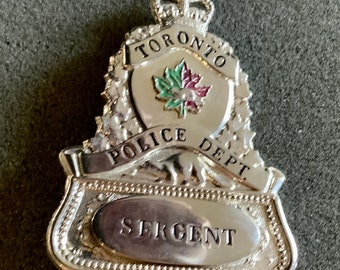 Toronto Police Badge - Etsy