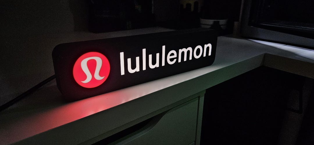 Lululemon Led Lightbox Sign | Lamp | LED Illuminated Lululemon Logo ...