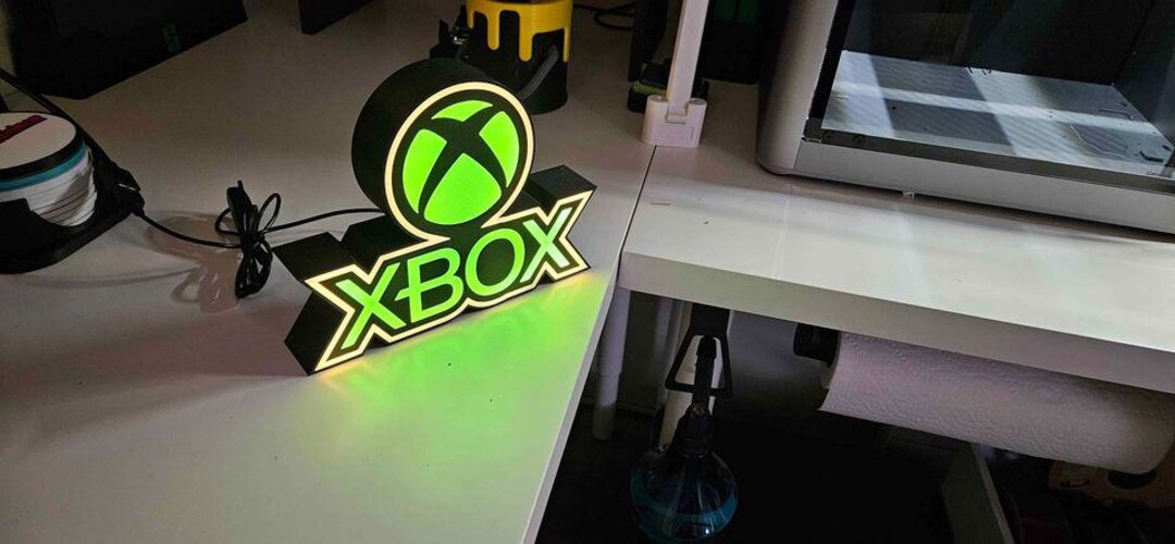 LED Illuminated Xbox Logo Sign - Etsy