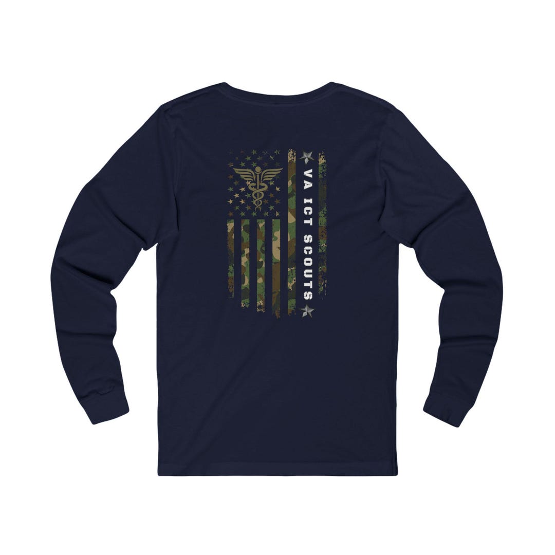 VA ICT Long Sleeve Shirt - Back Design- Personalizable Veteran Affairs ...