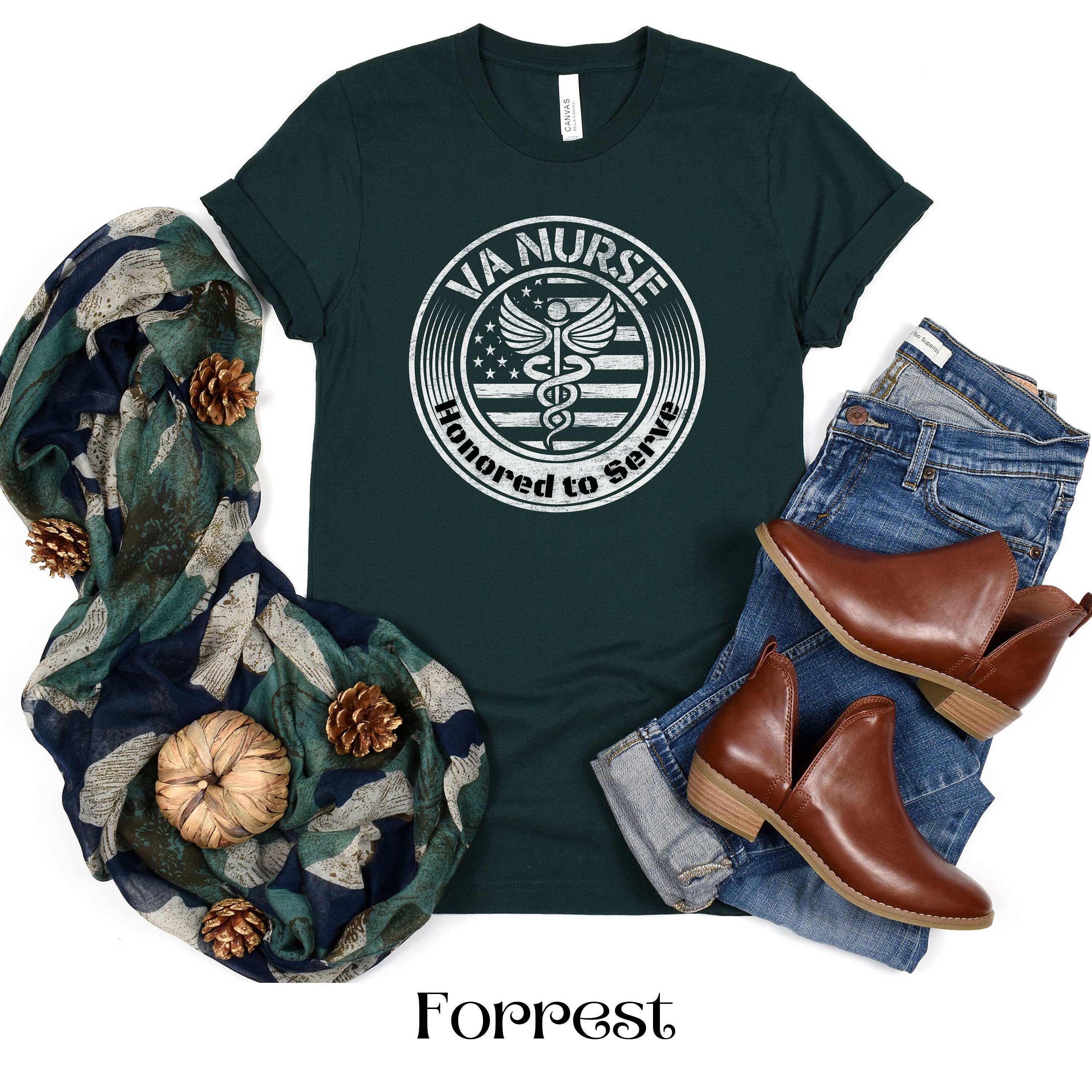 VA Nurse T-shirt Honored to Serve Veterans Tee-shirt Proud - Etsy