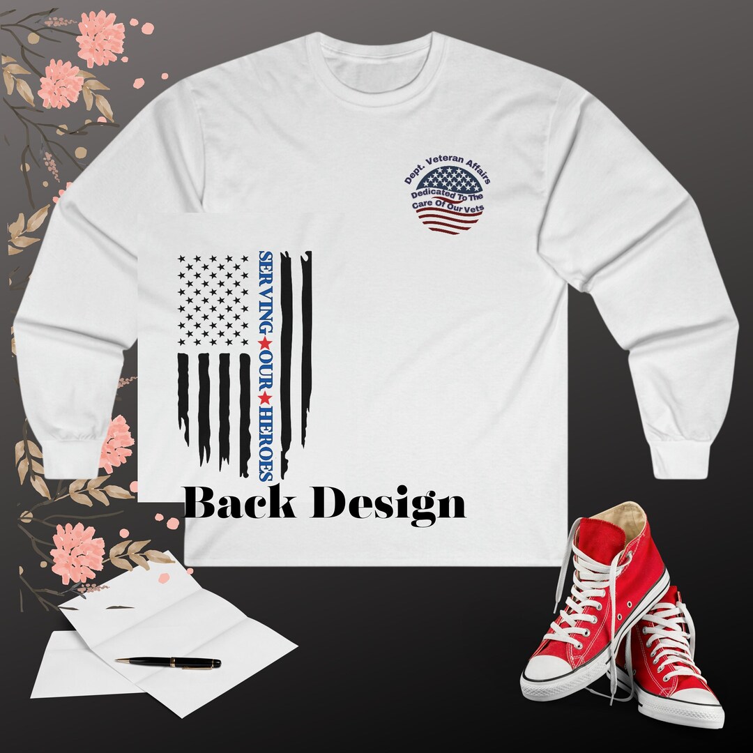 Veteran Affairs Long Sleeve T-shirt, Veteran Nurse Shirt, VA Employee ...