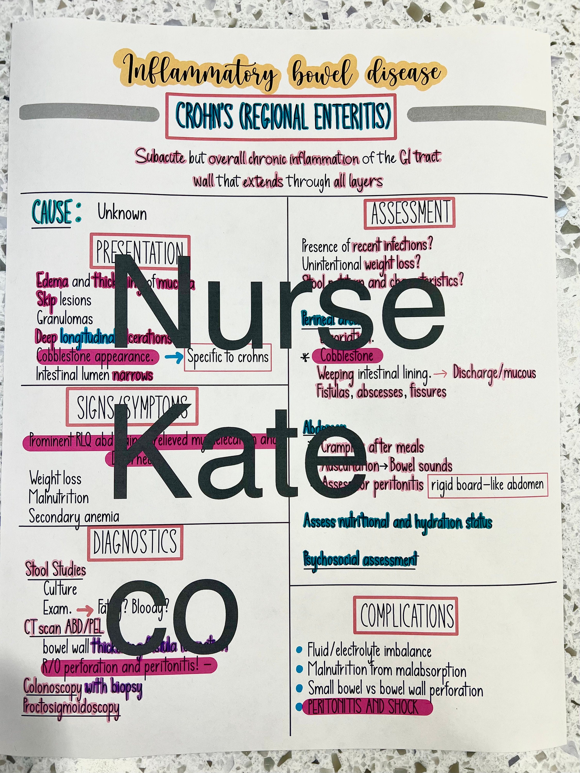 Lower GI Nursing Study Bundle - Etsy