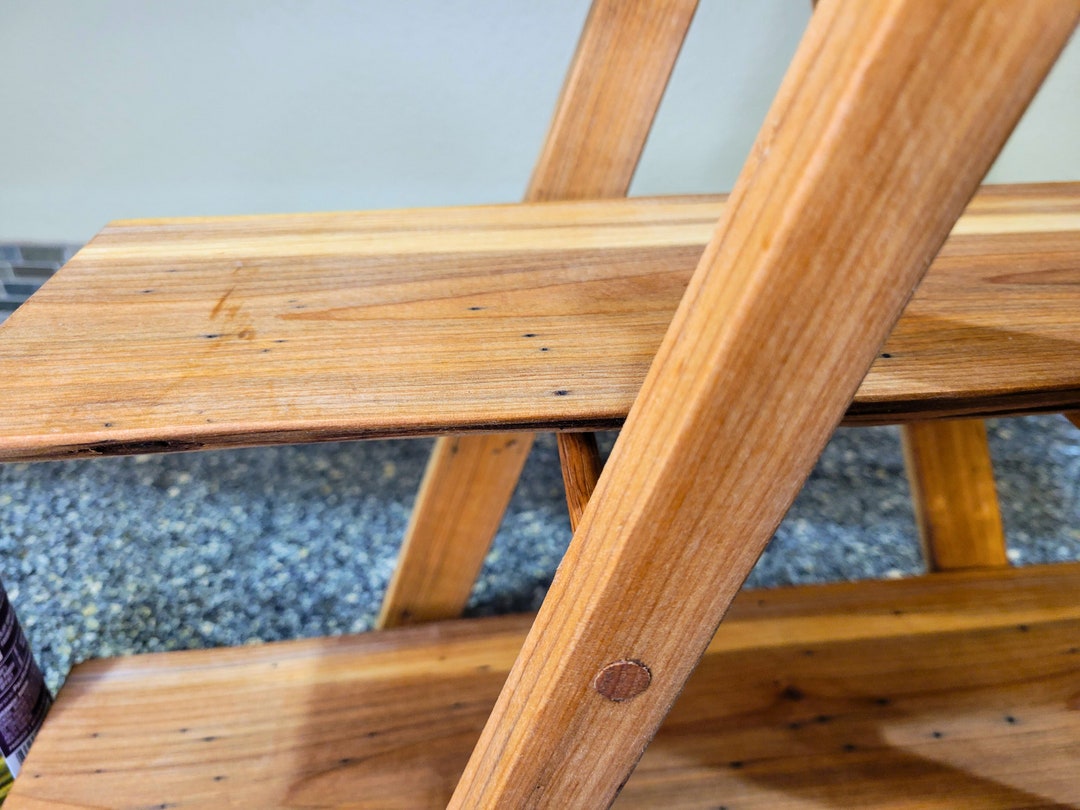 Handcrafted 18-inch A-frame Countertop Shelf – Made From Reclaimed Red ...