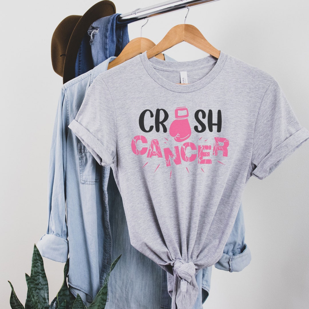 Camisa Crush Cancer, camisa Survivor Cancer, camisa de concientización ...