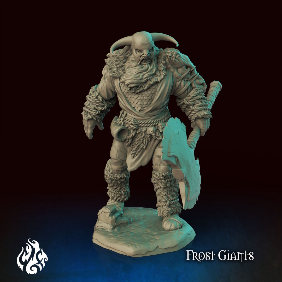 Custom 3D Printed Frost Giant - Etsy