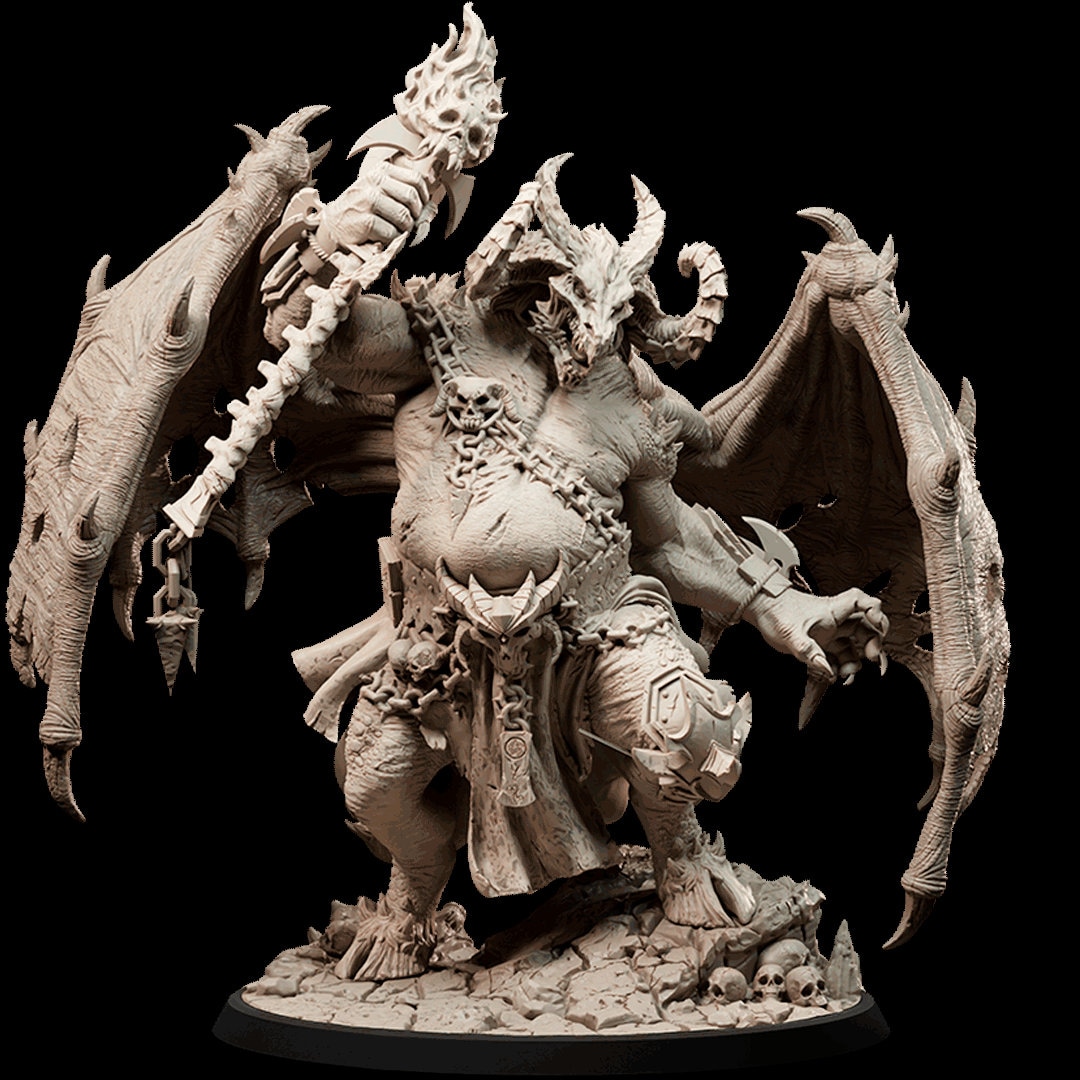 Custom 3D Printed Orcus Miniature - Etsy