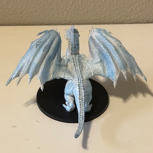 Custom 3D Printed White Dragon (young, Adult, or Ancient) - Etsy
