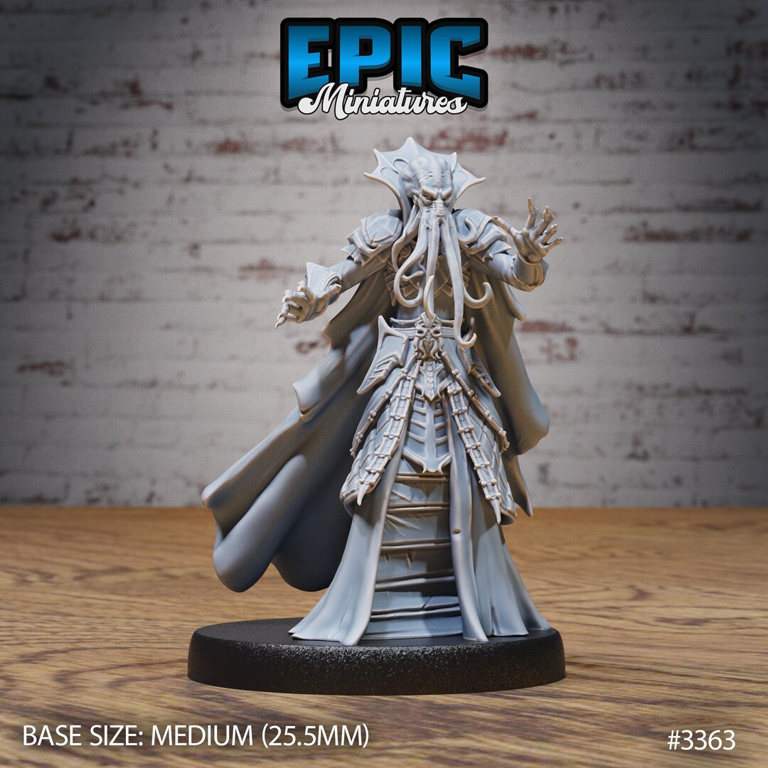 3D Printed Mind Flayers/illithids (4 Variations) - Etsy