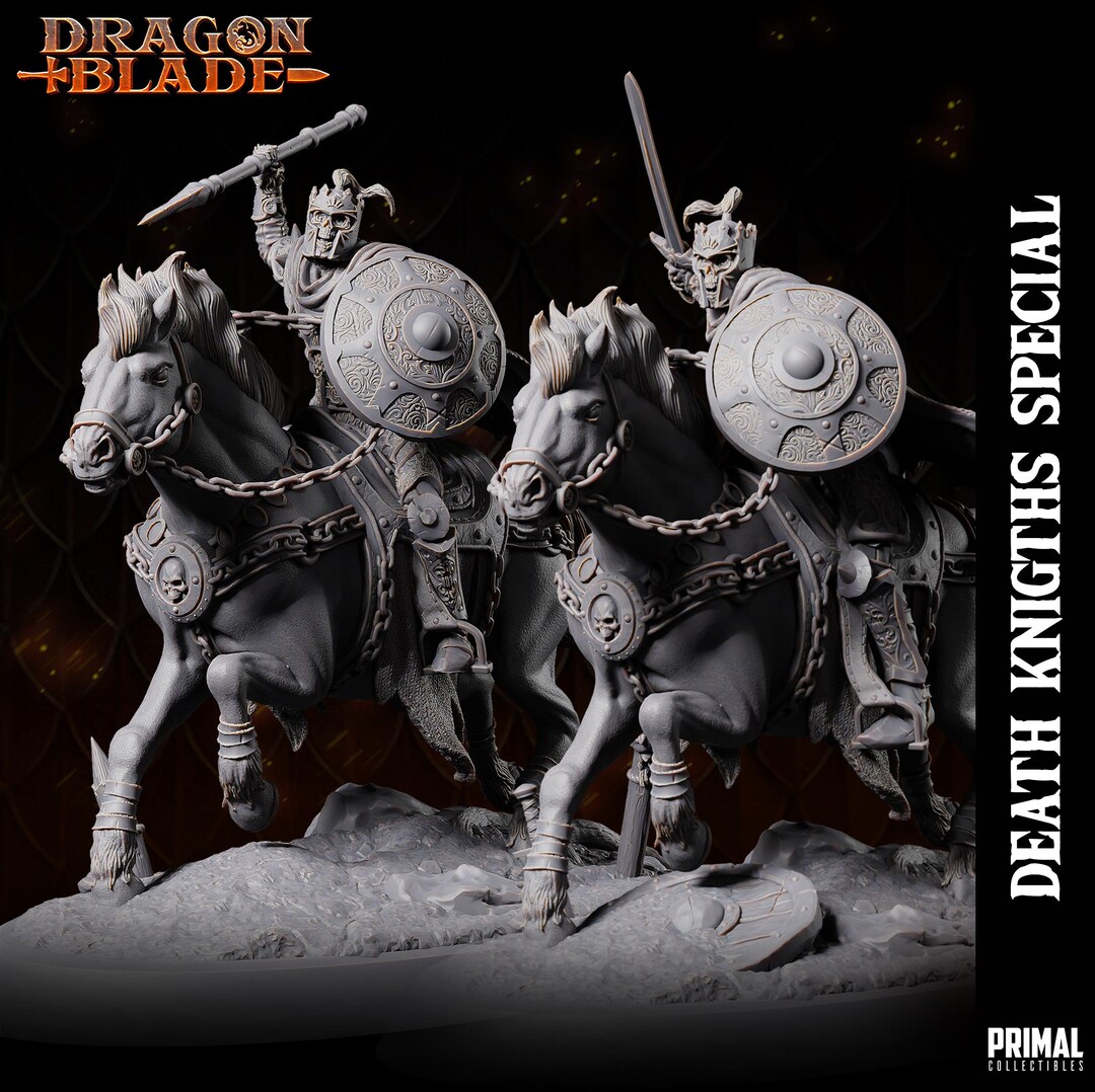 Mounted Skeletal Knights (set of 2) - Etsy