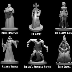 Curse of Strahd NPC Miniatures Painted - Etsy