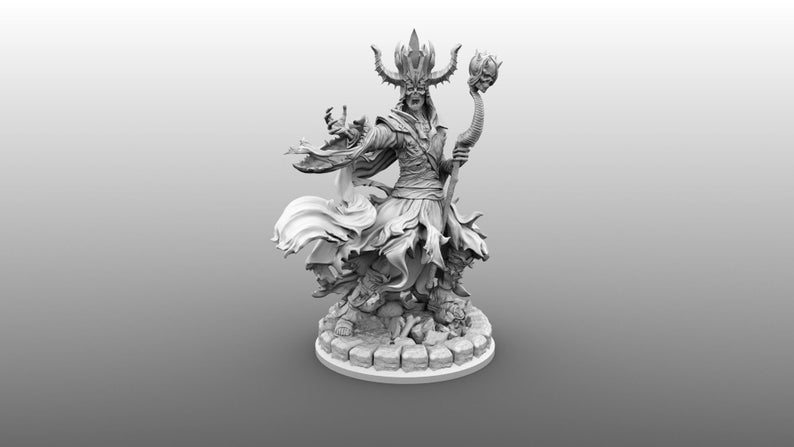 Custom 3D Printed Acererak Miniature - Etsy