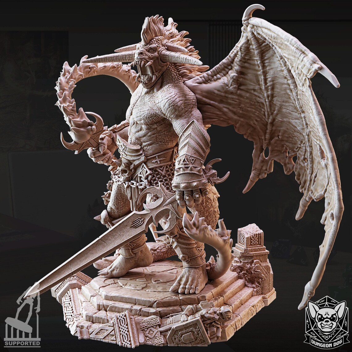 Custom 3D Printed Balor Miniature - Etsy